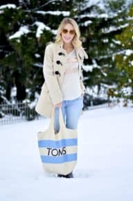 Snow Day in TOMS For Target - Katie's Bliss