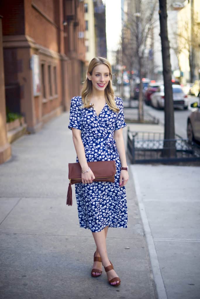 Floral Midi Wrap Dress - Katie's Bliss