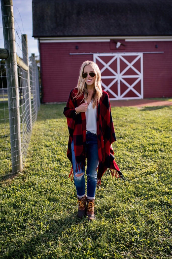 Red Buffalo Check Wrap - Katie's Bliss